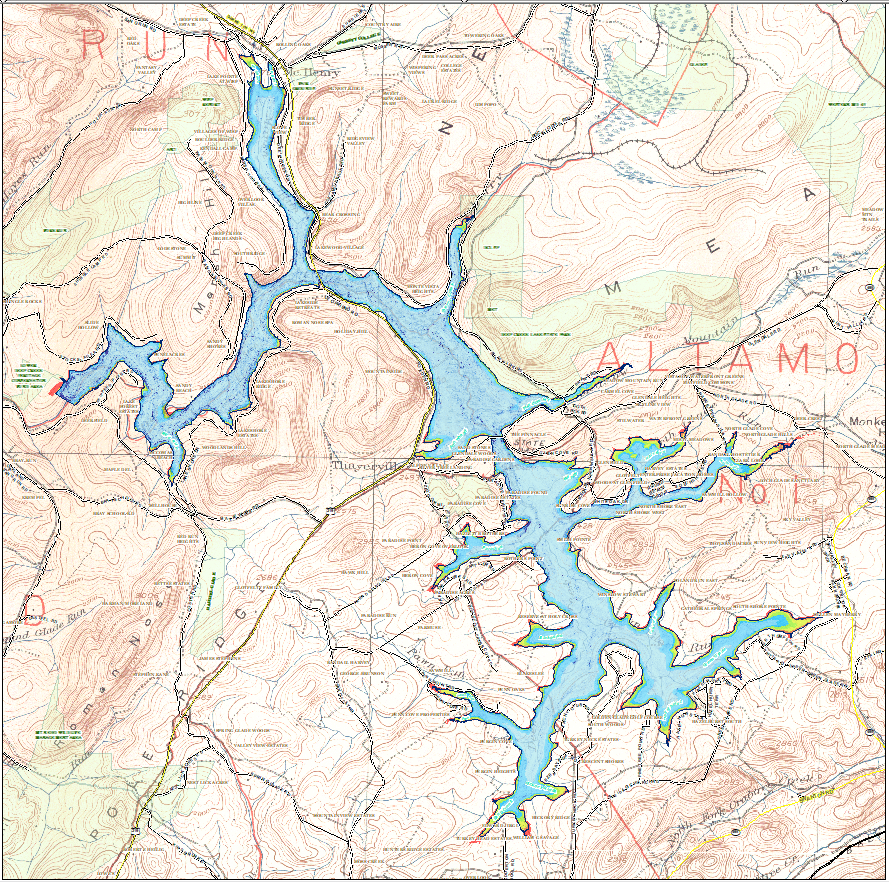 Deep Creek Lake – Then and Now Map – Dimesy's Domain